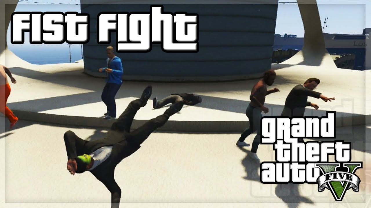 GTA V - "Fist Fight" w/ KSI, W2S, Behzinga, Miniminter, Vikkstar ...
