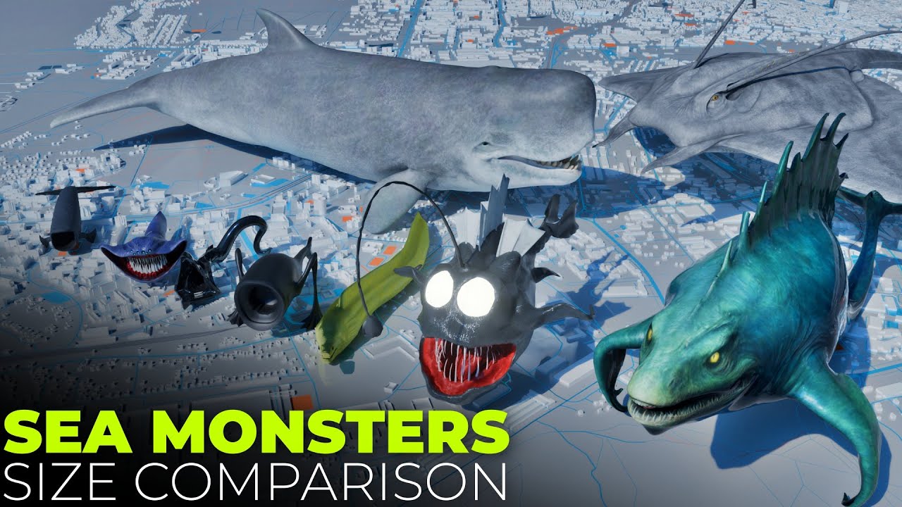 Sea Eater vs Colossal Whale vs Giant Mutant Whale | Legendary Sea ...