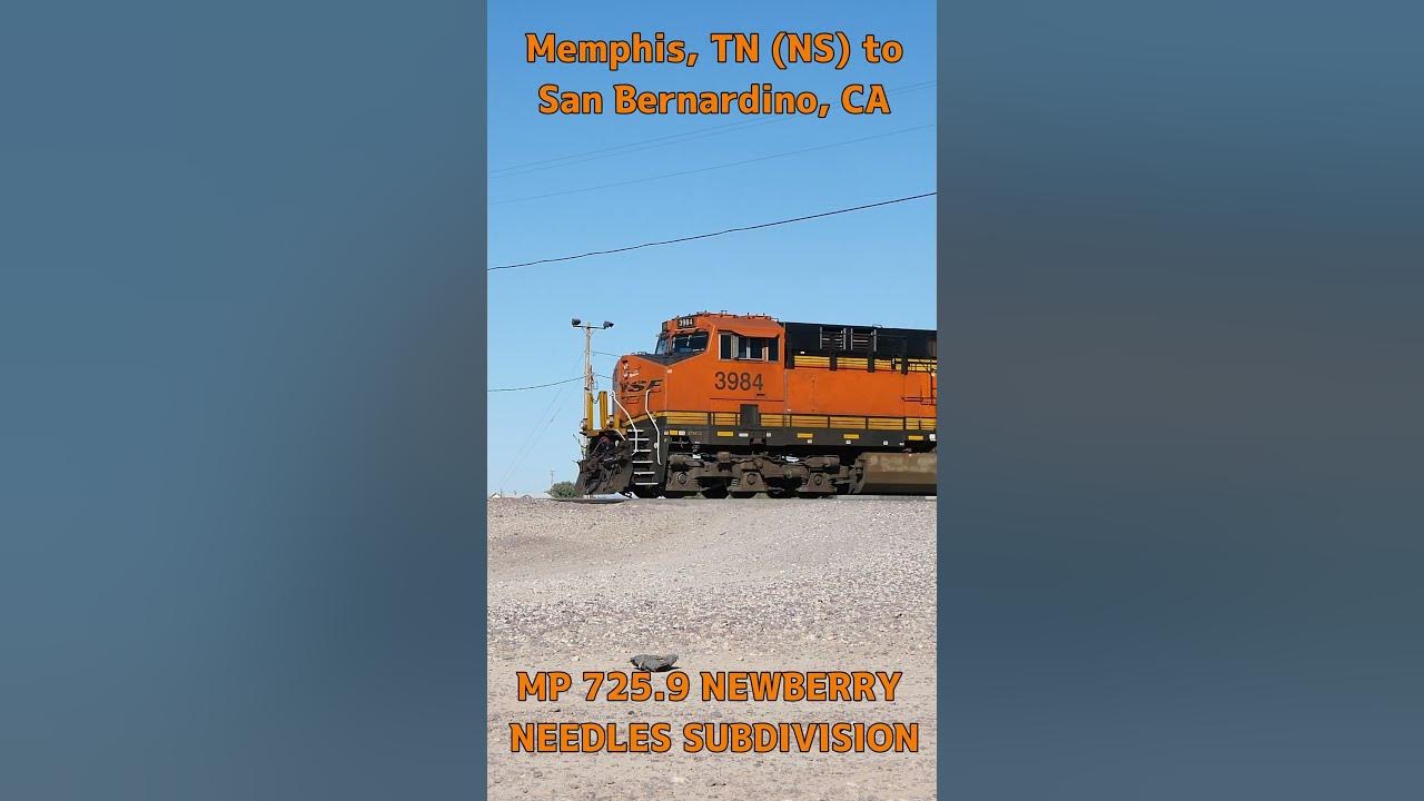 BNSF 3984 WB Q-AUGSBD Memphis, TN NS to San Bernardino, CA 10-9-2024 - YouTube