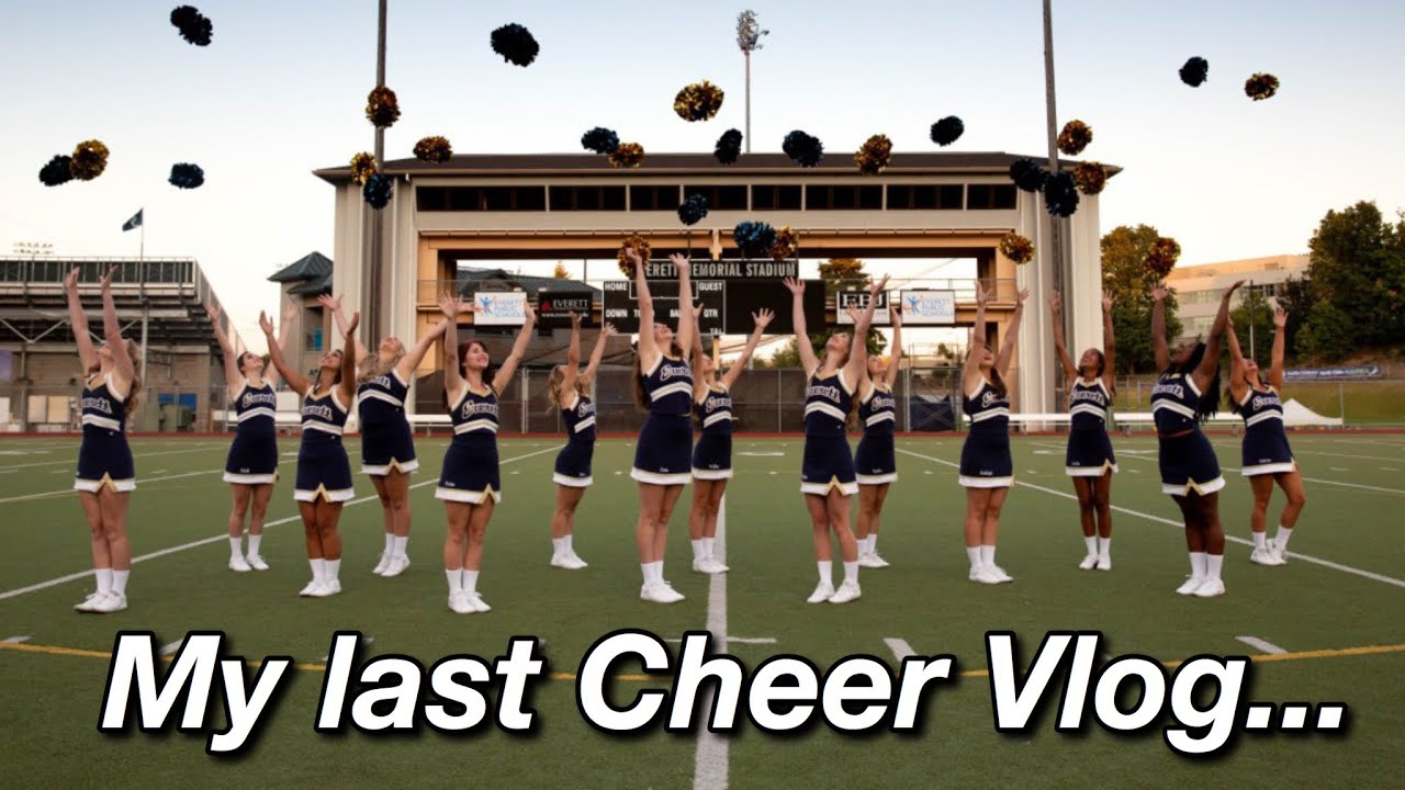 My Last Cheer Vlog! Senior Night + Extras! - YouTube