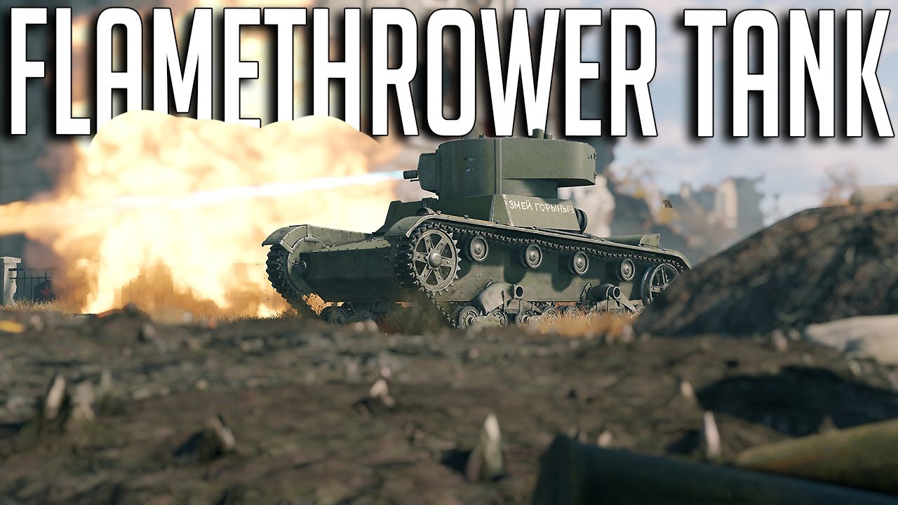 NEW UPDATE ADDS FLAMETHROWER TANK! - YouTube