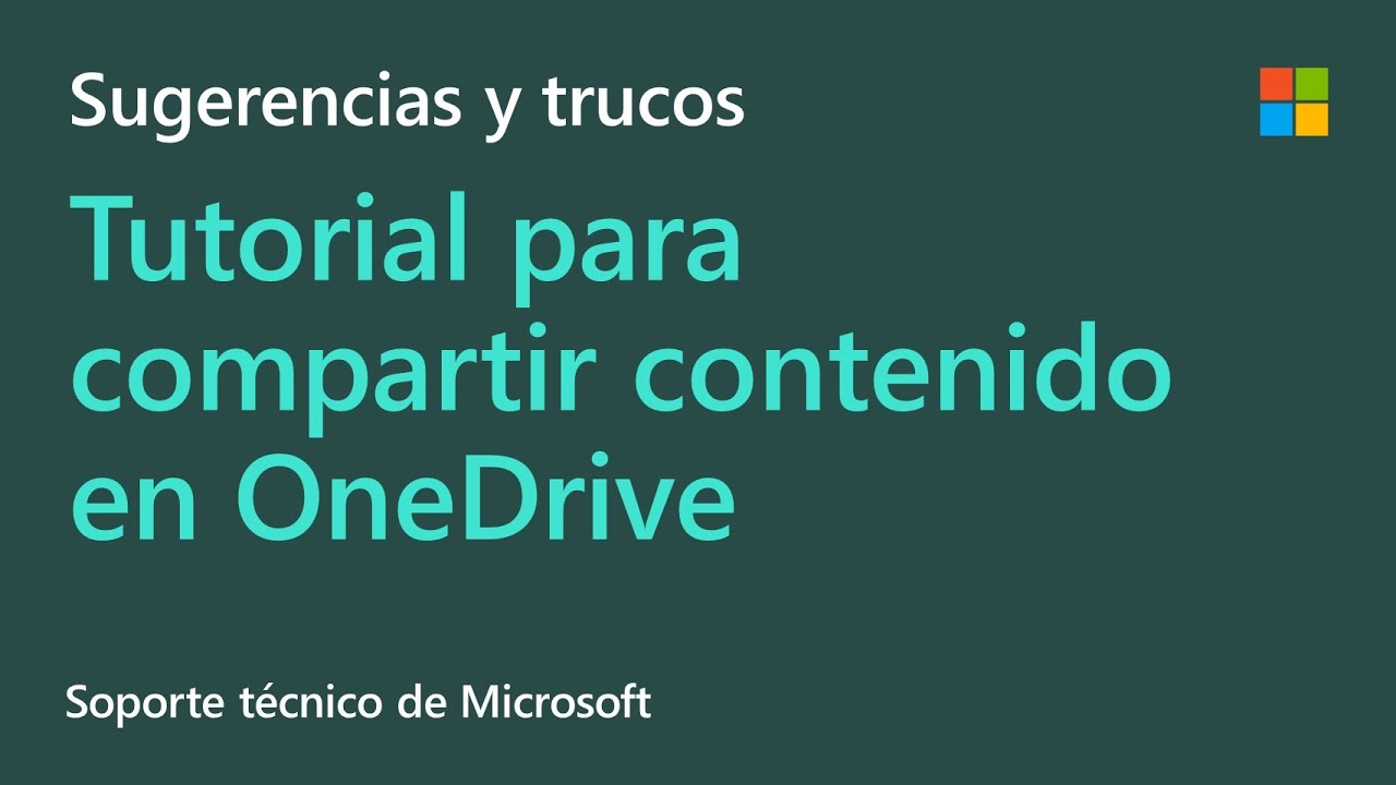 Cómo compartir archivos y carpetas de OneDrive | Microsoft - YouTube
