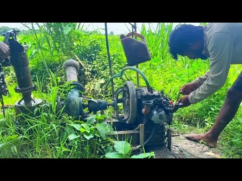 Raising water with irrigation pumps। - YouTube