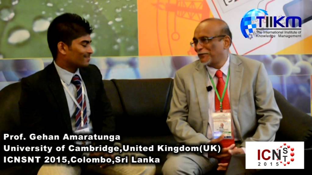 Prof. Gehan Amaratunga - YouTube