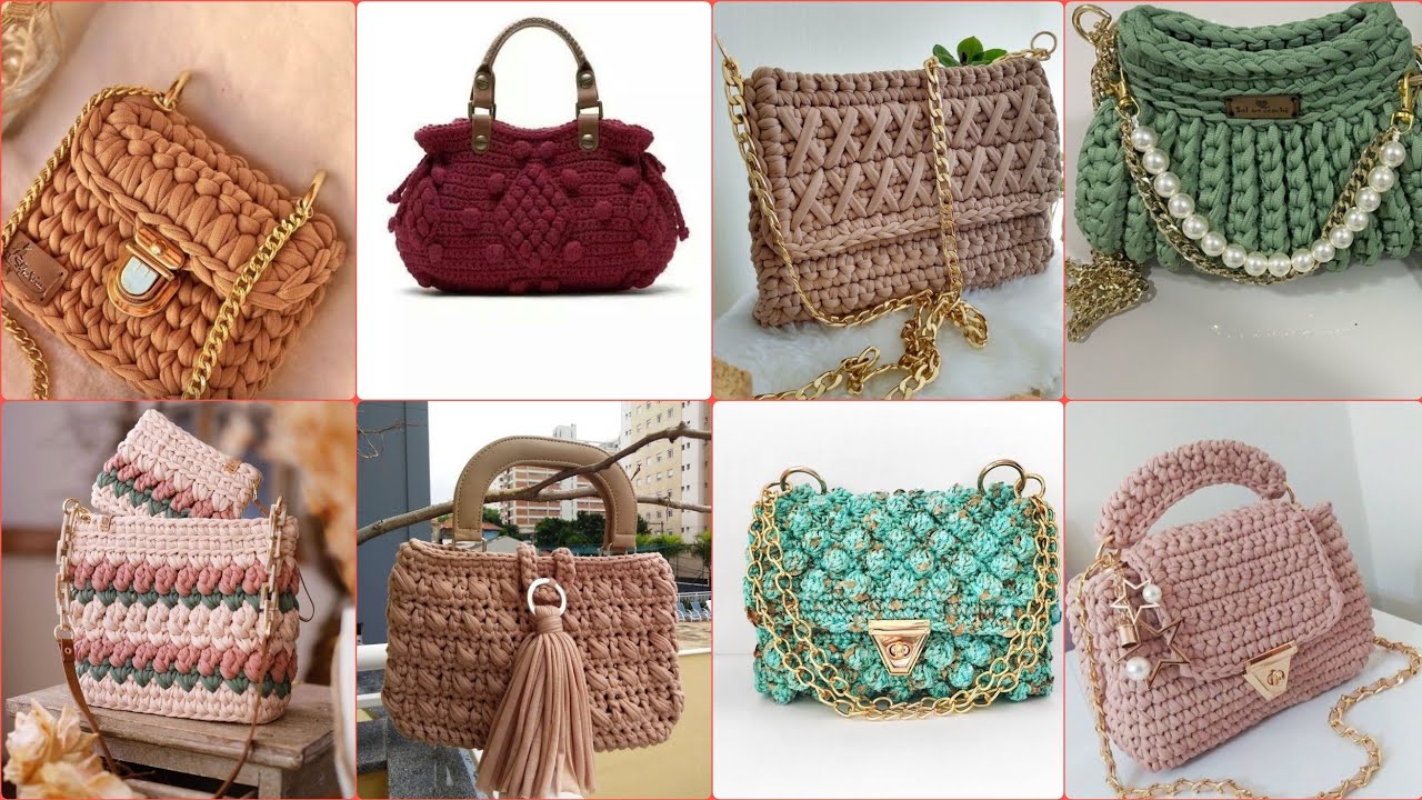 amazing & elegant crochet handbags designs#2024-new pretty handbags ...