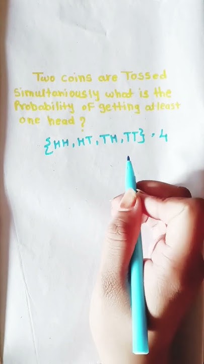 two coins are tossed simultaneously what is the probability of getting at least one head - YouTube