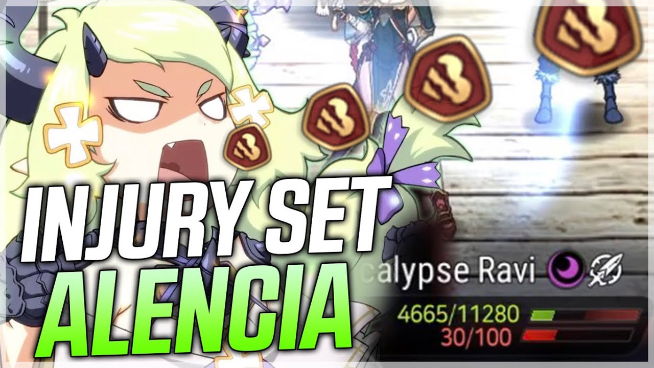 INJURY SET CHANGES is BEST BUFF FOR ALENCIA!! - Epic Seven - YouTube