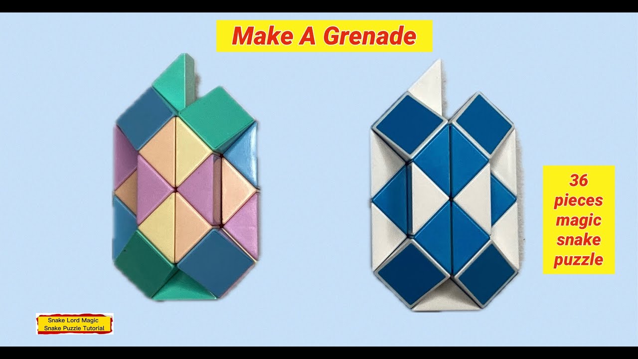 Make A Grenade - 36 Pieces Magic Snake Puzzle # ...