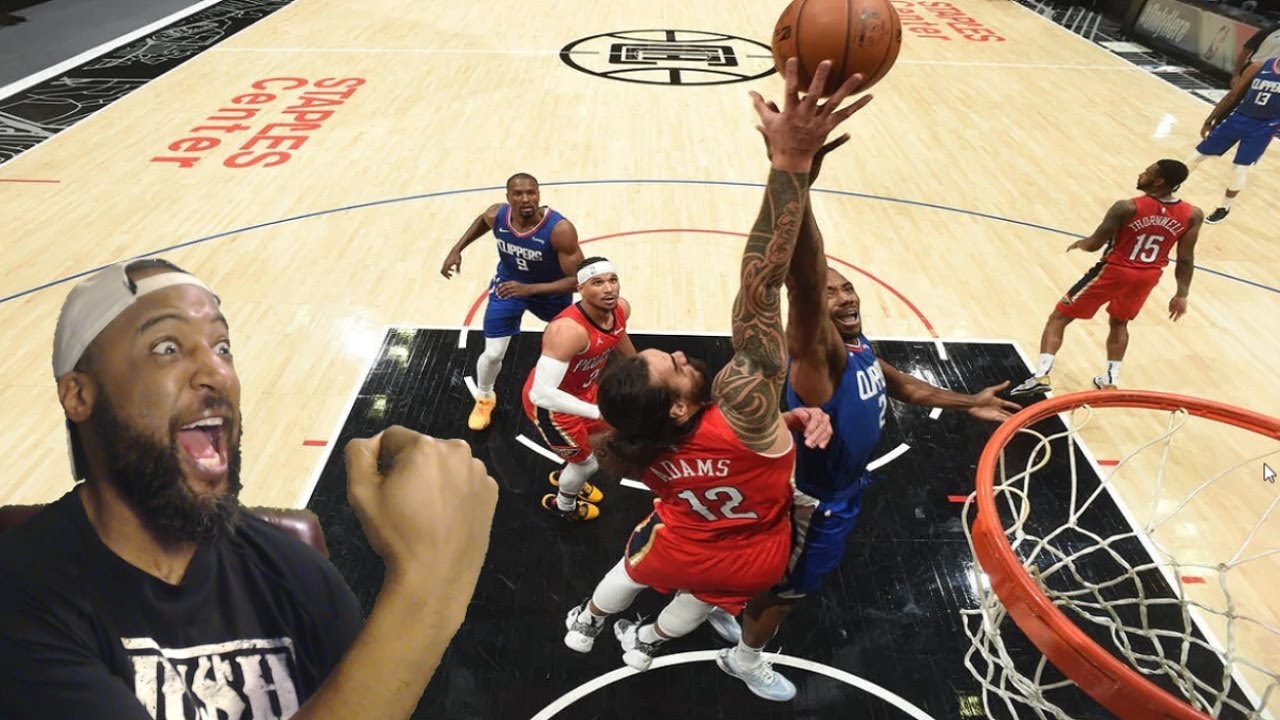 Steven Adams Blocks Kawhi - YouTube