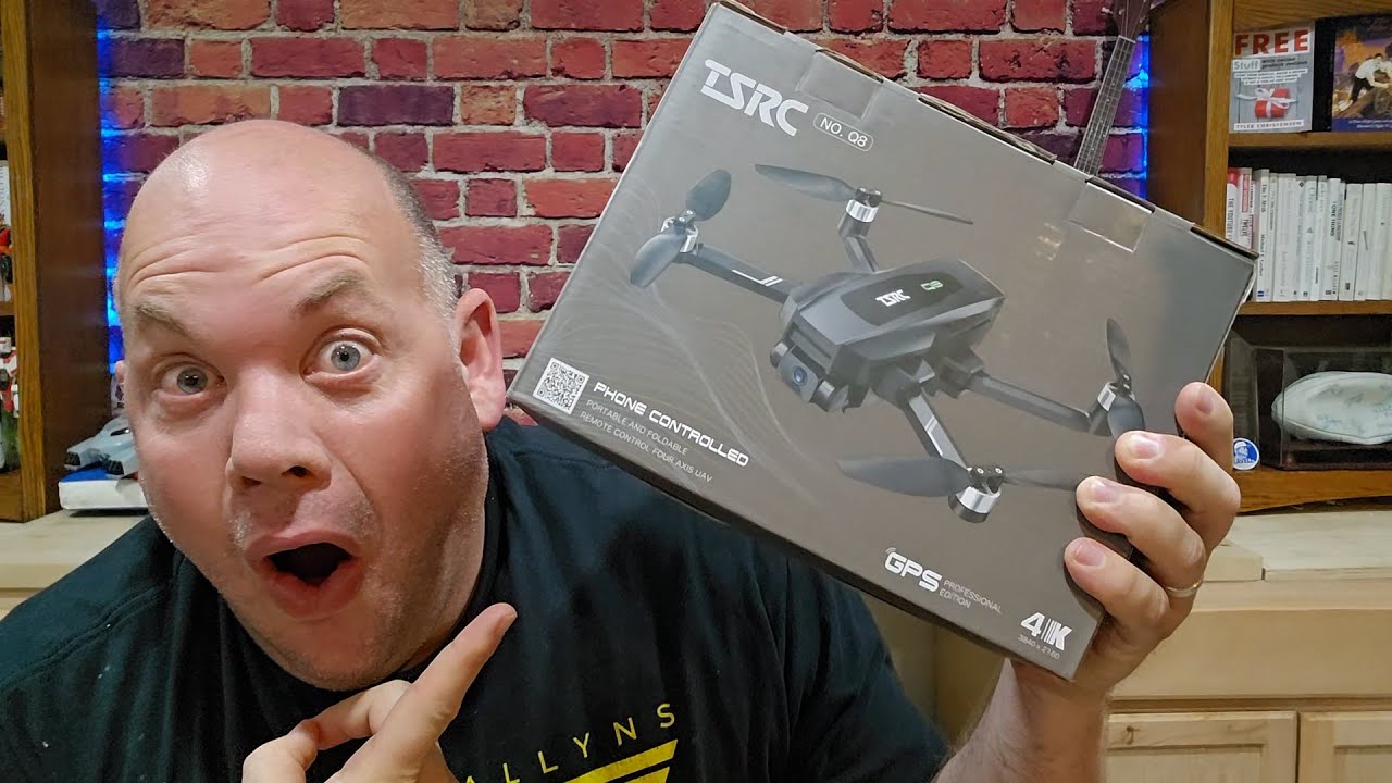 Unboxing of Tenssenx TSRC Foldable GPS Drone with 4K UHD Camera - YouTube