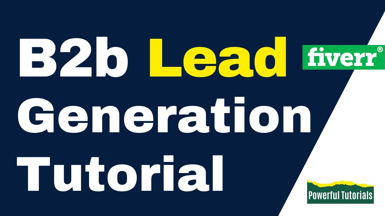 Lead Generation Bangla Tutorial 2021 | b2b Lead Generation Fiverr - YouTube