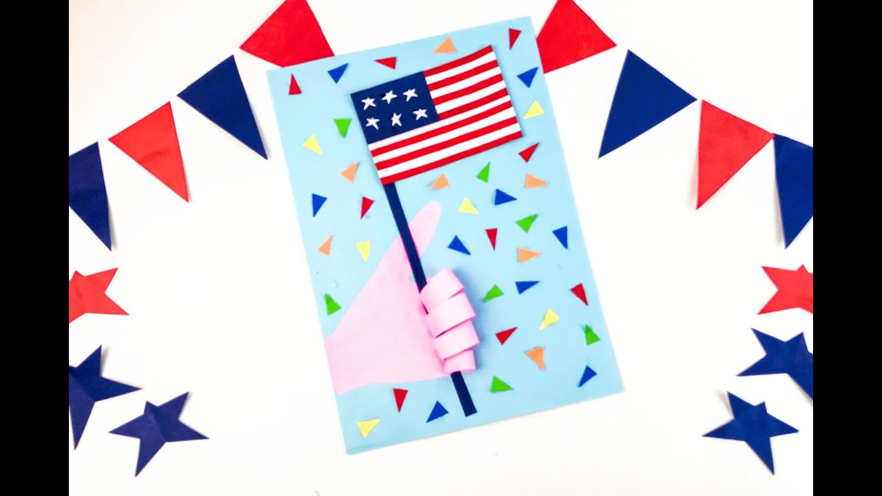 American Flag Handprint Craft - YouTube