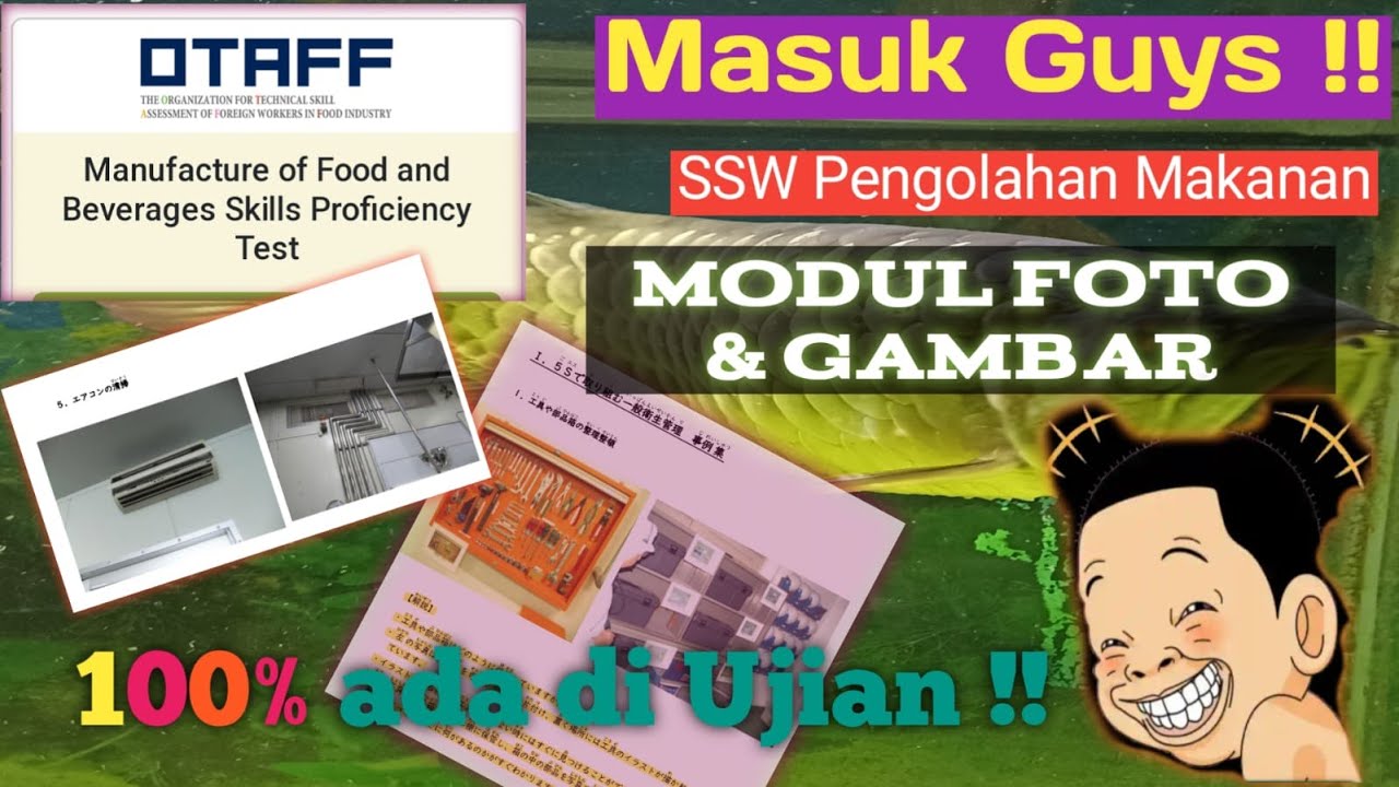 KISI-KISI SSW PENGOLAHAN MAKANAN PART 13. modul FOTO - YouTube