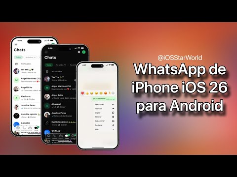 WhatsApp de iPhone ( iOS 26 ) para Android | iOS StarWorld