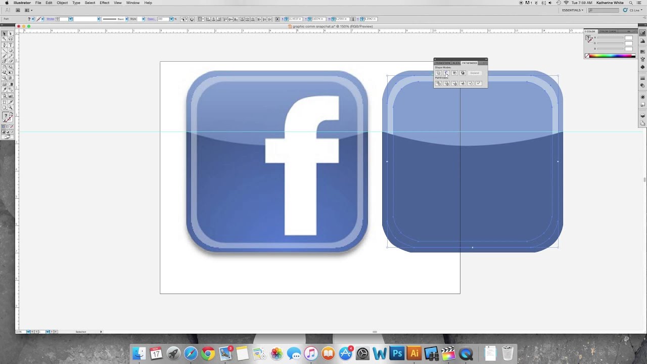 Facebook Icon Creation - YouTube
