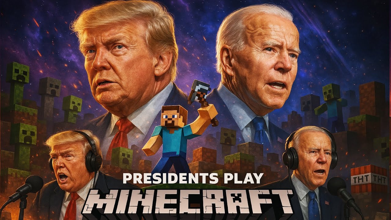 Presidents Play Minecraft The Movie - YouTube