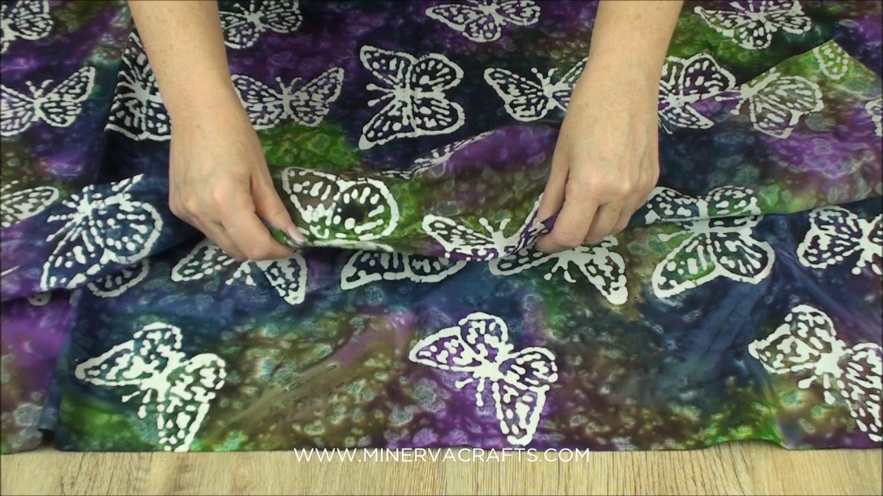 Hand Printed Batik Fabric Multicoloured - YouTube