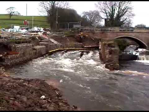 Otterspool weir Stockport Hydro River Goyt pt2 - YouTube