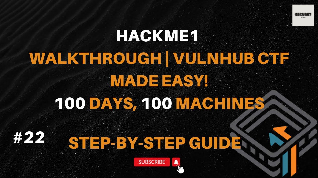 HackMe1 VulnHub Walkthrough | Step-by-Step Guide - YouTube