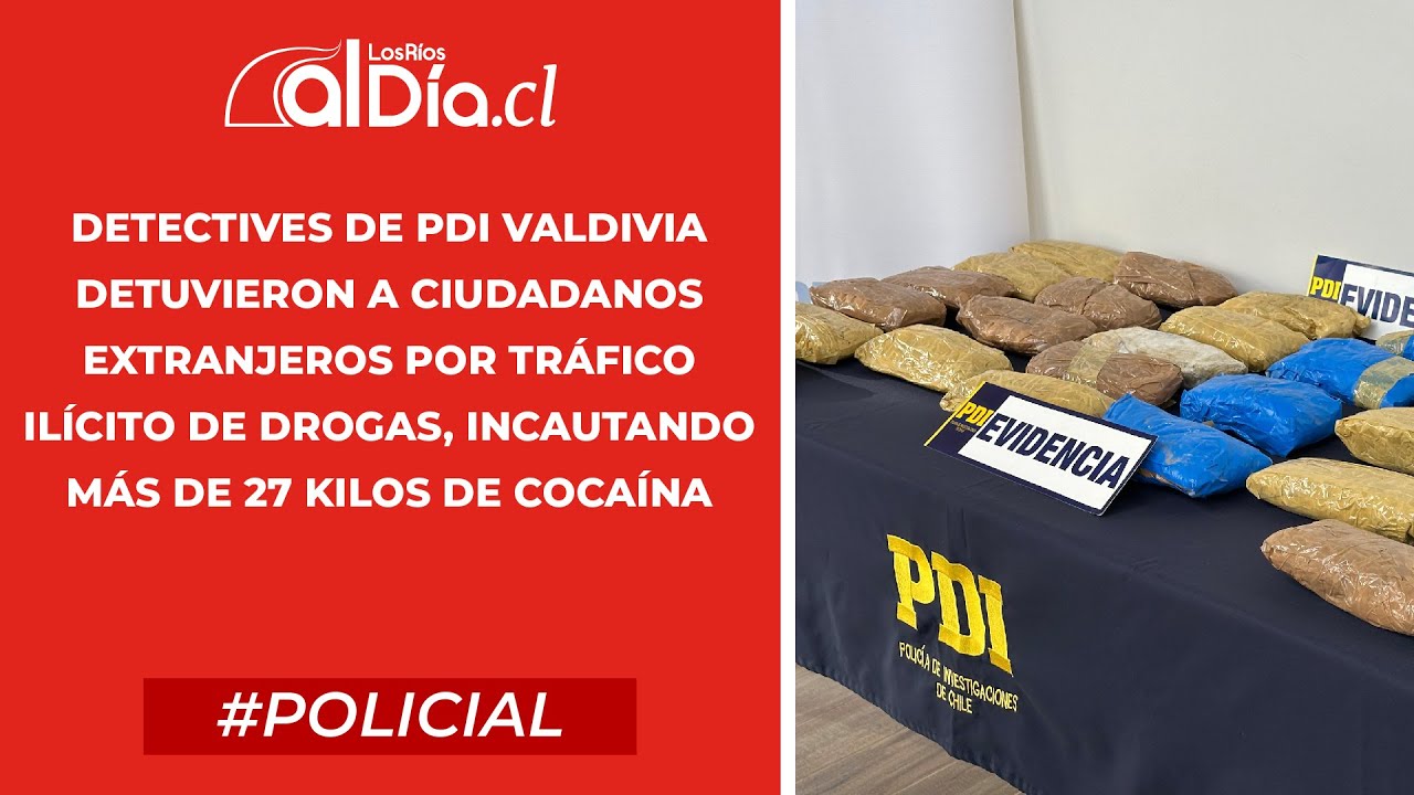 PDI Valdivia detuvo a extranjeros por tráfico de drogas, incautando más ...