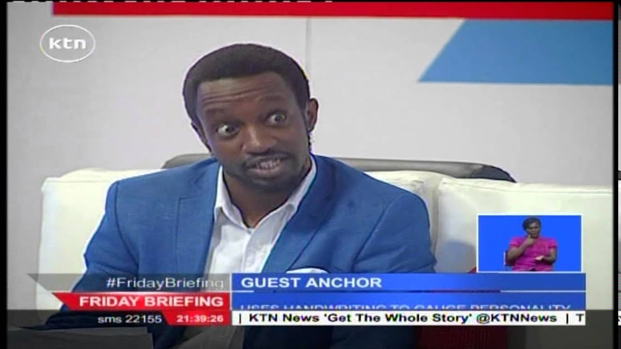 Guest Anchor: Personality coach Mark Mbugua on what your handwriting ...
