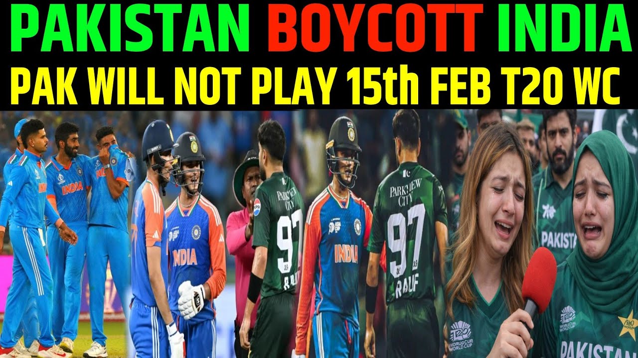 Breaking News : Pakistan Boycott India 15 Feb T20 World Cup 2026 | Ind ...
