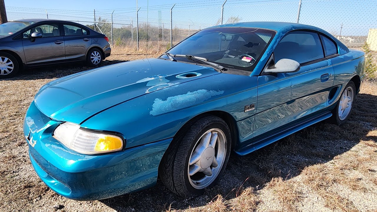 1995 Ford Mustang, Blue - YouTube
