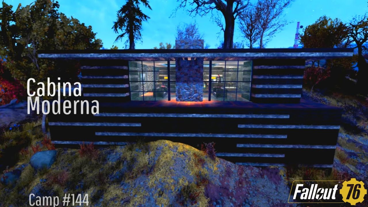 Fallout 76 Camp Build | Cabina Moderna | Clean // Modern // Cabin - YouTube