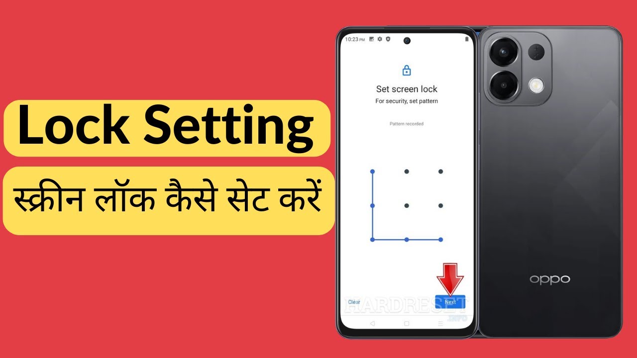 oppo k13 5g me screen lock kaise lagaye / how to set screen lock in ...