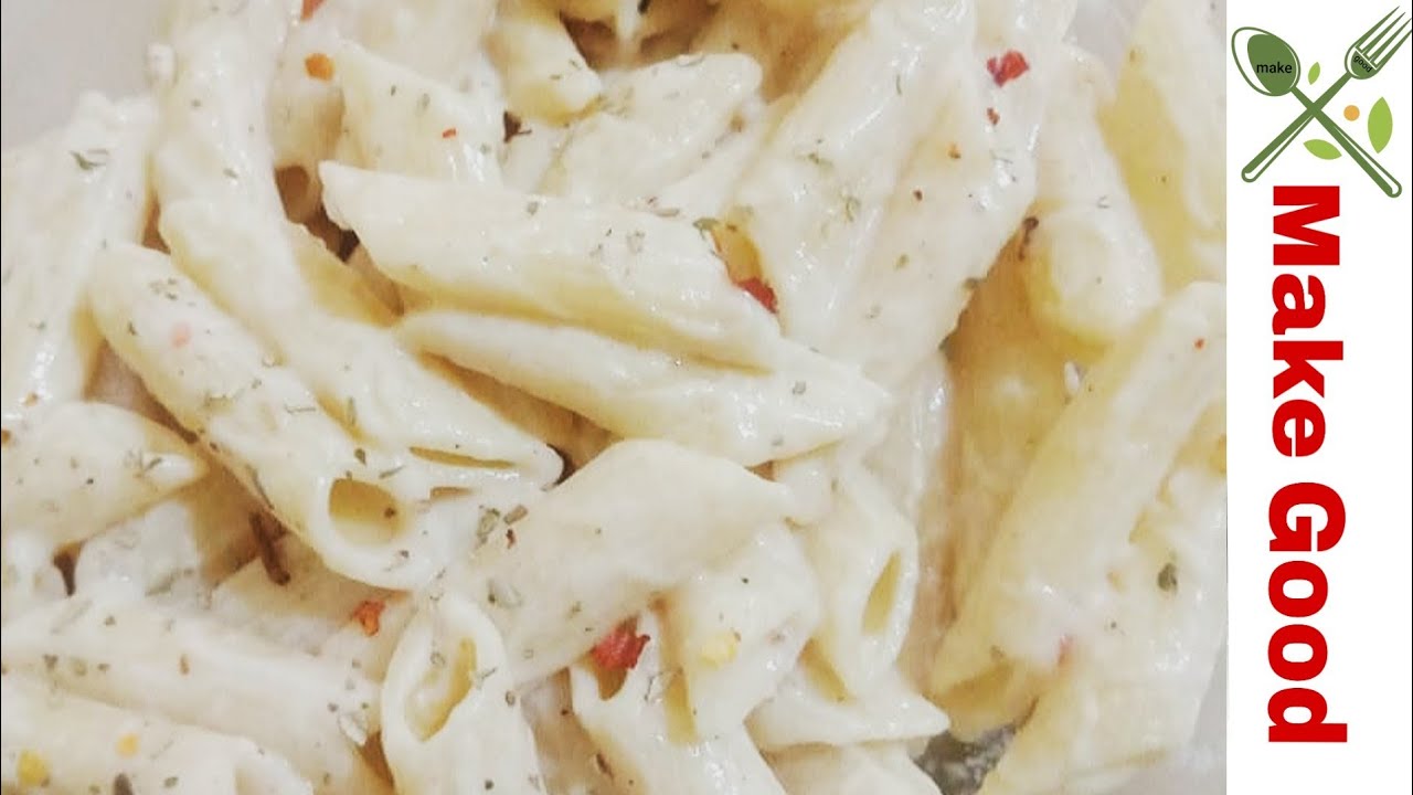 Cheesy white sauce pasta/by make good/quick recipe - YouTube