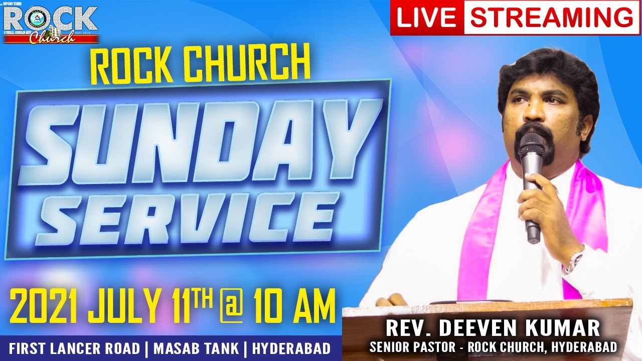 Rock Church Masab Tank | Sunday Service Live | 11th July 2021 | Rev ...