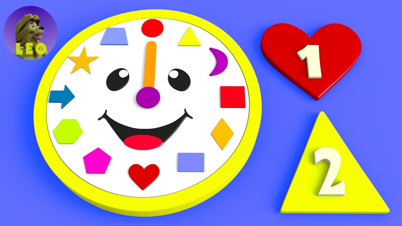 Learn Shapes and Numbers with Wooden Shape Sorting Clock Educational ...