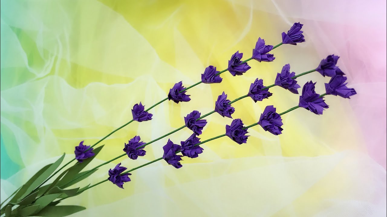 ABC TV | How To Make Easy Lavender Flower #1 - Craft Tutorial - YouTube