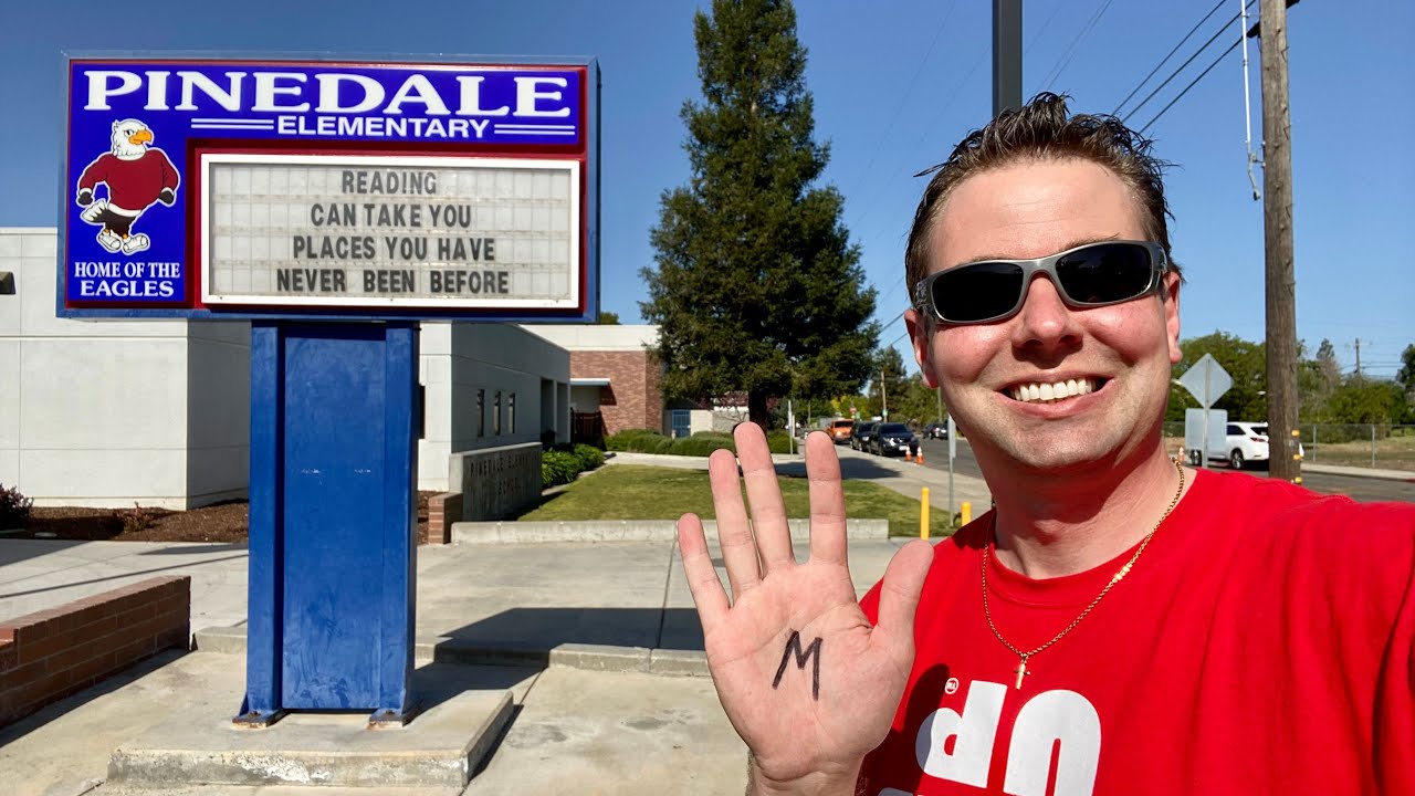 Mr. Peace Visits Pinedale Elementary School in Fresno, California - YouTube