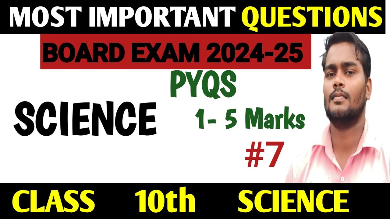 Most Important Question Of Science Class 10 ll #7 | Class 10th CBSE ...