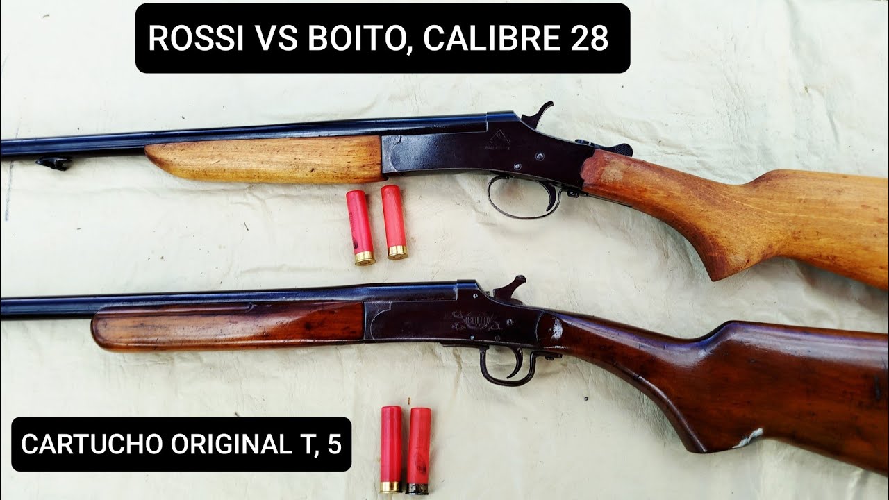 Espingarda Rossi Calibre 28 VS Boito Calibre 28! Teste Com Cartucho de ...