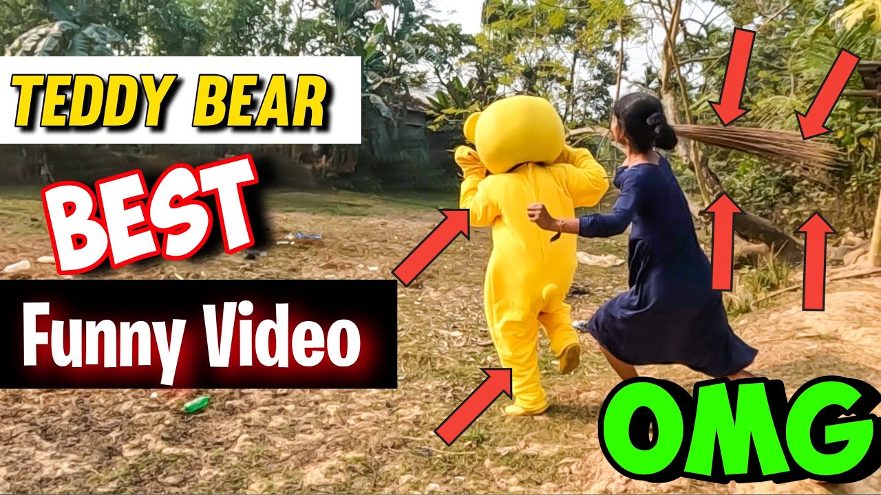 Teddy Bear Best Funny Video😂 | OMG Reaction | Am Action - YouTube