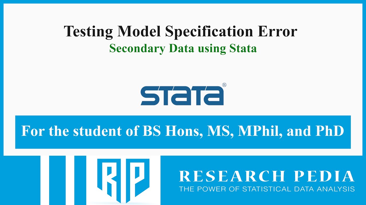 Testing model specification using Stata - YouTube