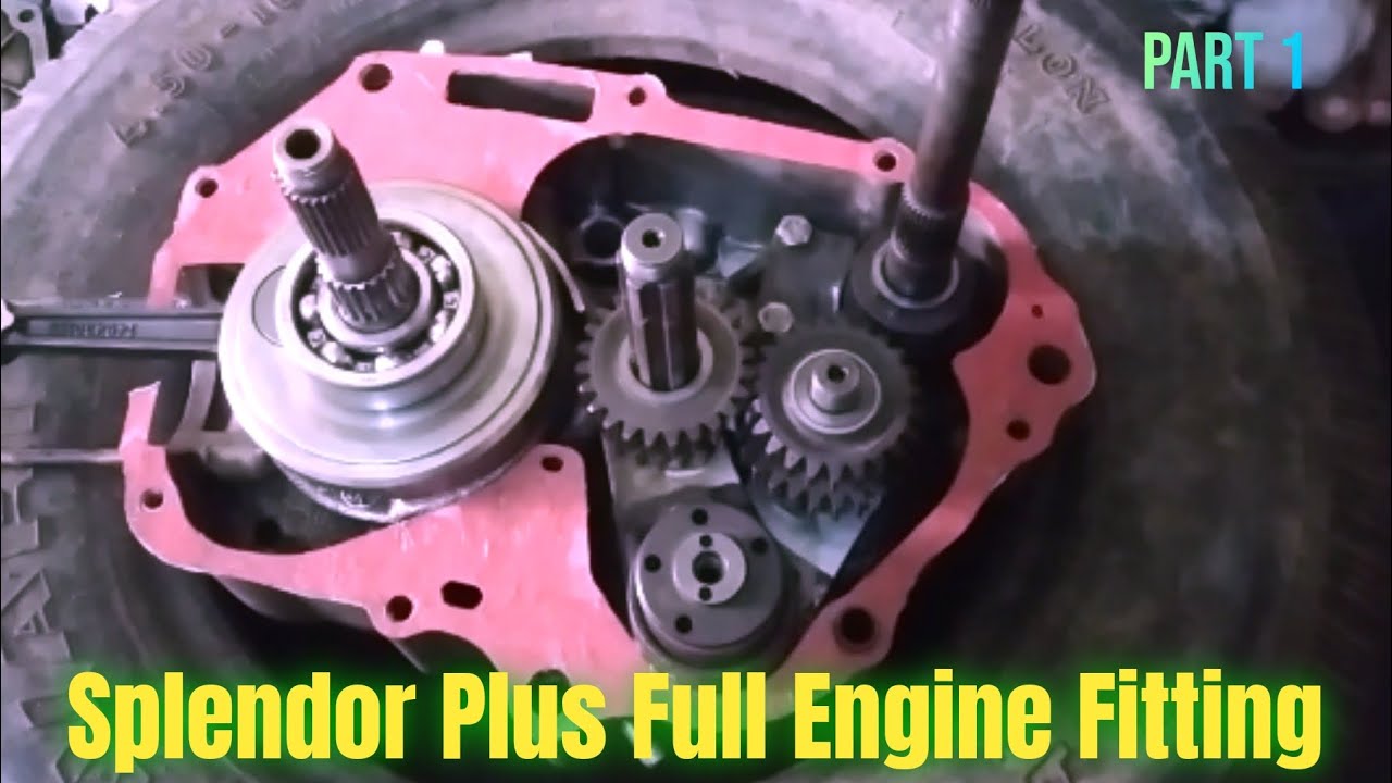 Splendor Plus Full Engine Rebuild.. How To Fitting Splendor Plus Engine ...