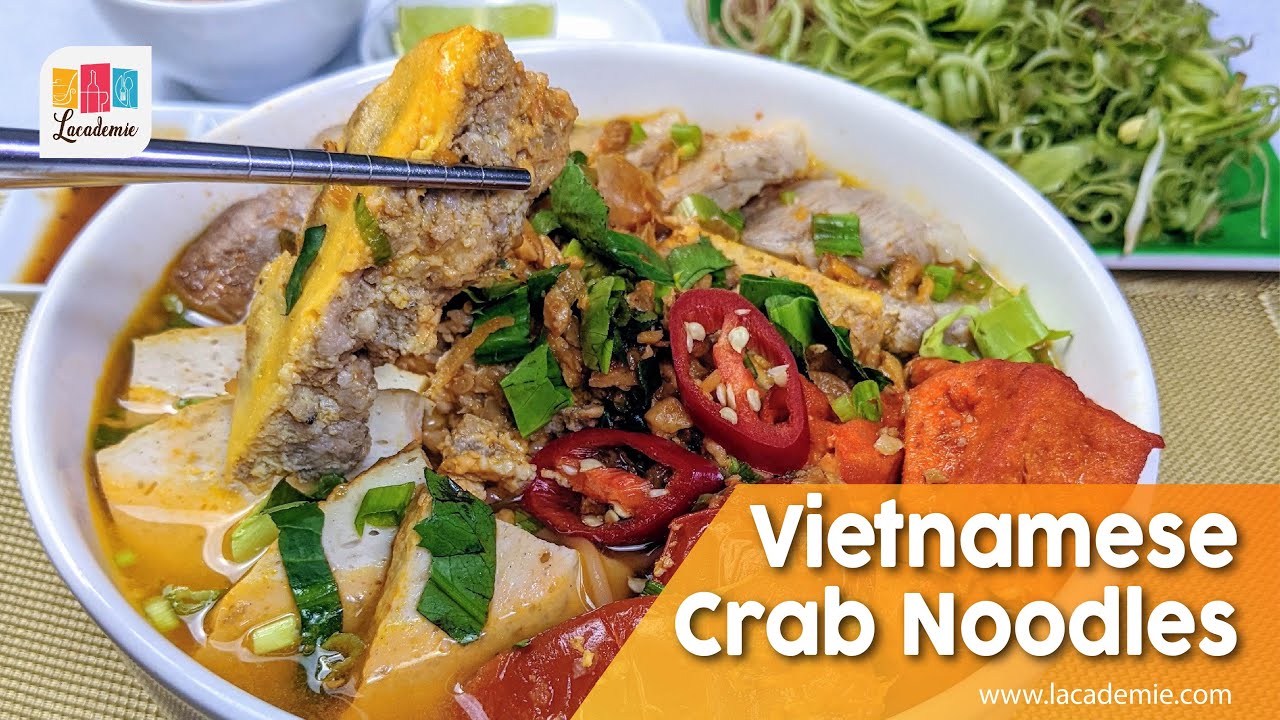 Vietnamese Crab Noodle Soup Recipe (Bún Riêu) - YouTube