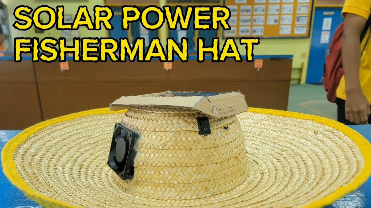 SOLAR POWER FISHERMAN HAT (YST035) dari KVSAS Rompin - YouTube