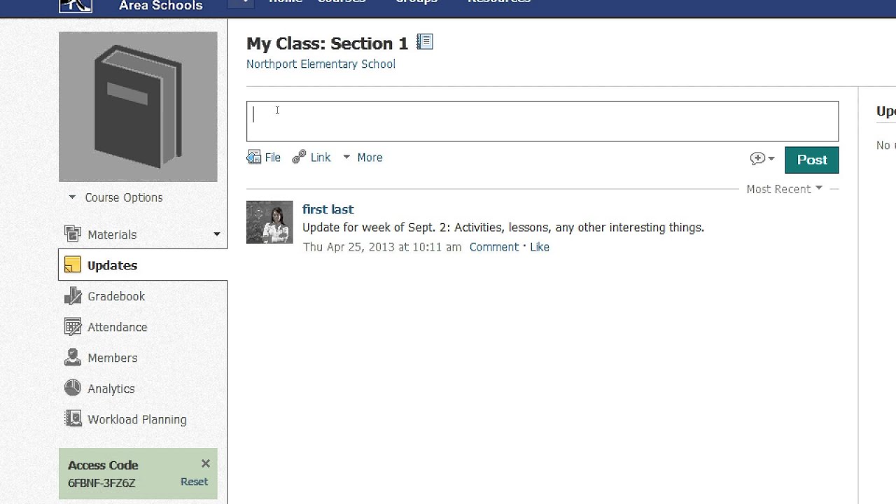 Course Updates in Schoology - YouTube