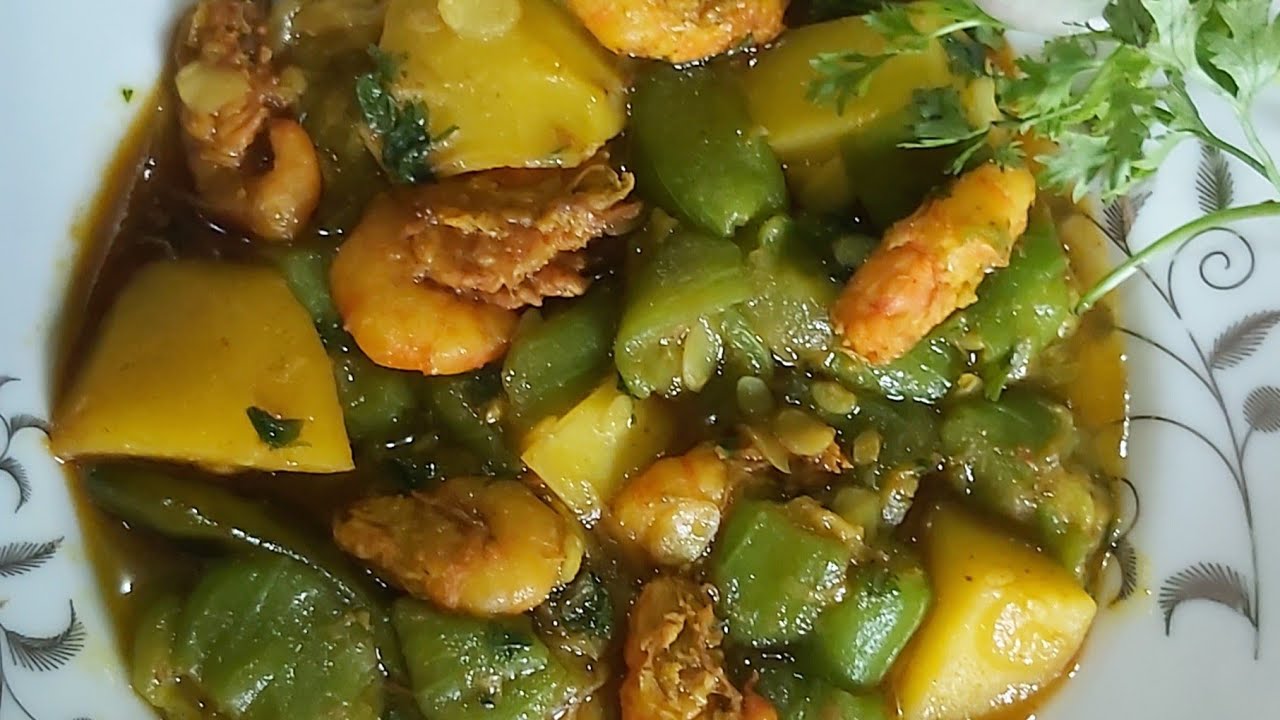 মজাদার ধুন্দুল চিংড়ি রান্না//luffa gourd recipe//dundul chingri recipe ...