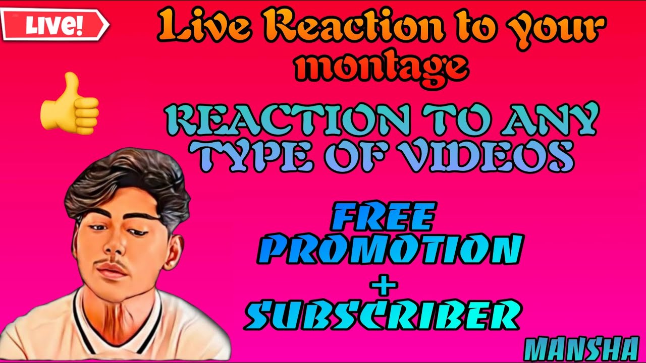 Reaction To Your Montage | Reaction To your videos | Reaction to any ...