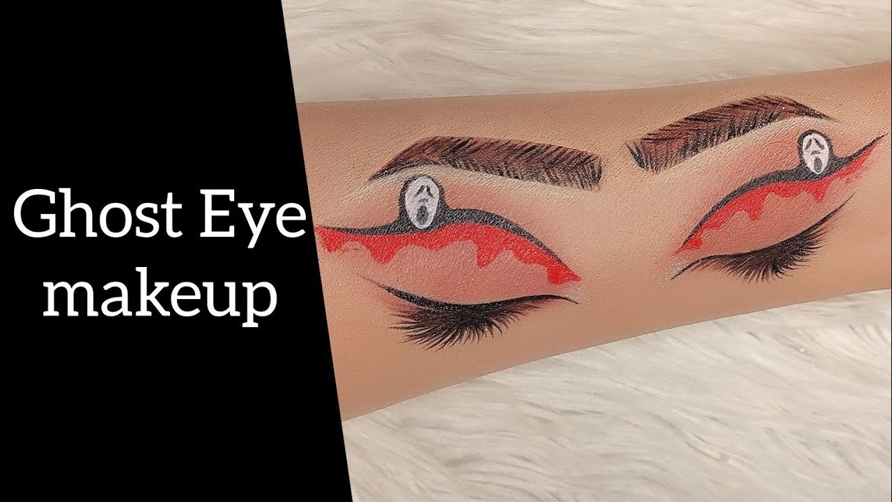 Ghost Eye Makeup Look | Eye Makeup on Hand - YouTube
