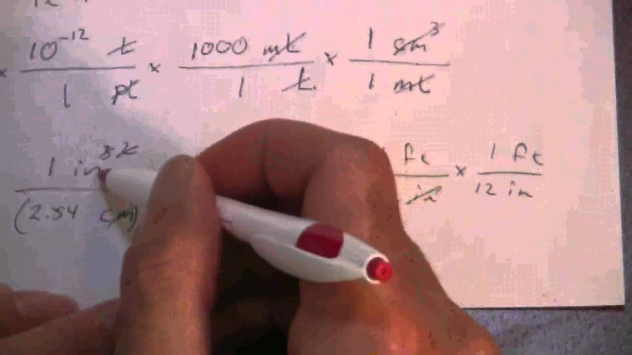 Multi-Step Conversions (3 of 4) pL to ft3 - YouTube