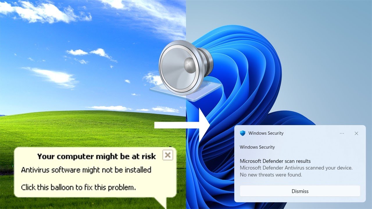 Windows System Notfication Sound (XP to 11) - YouTube