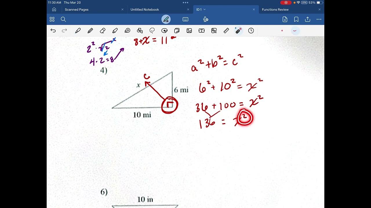 Pythagorean Theorem Practice - YouTube