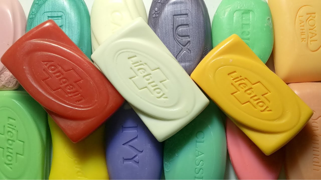 Multiple color full soap unboxing haul sounds, opening soap ASMR ...