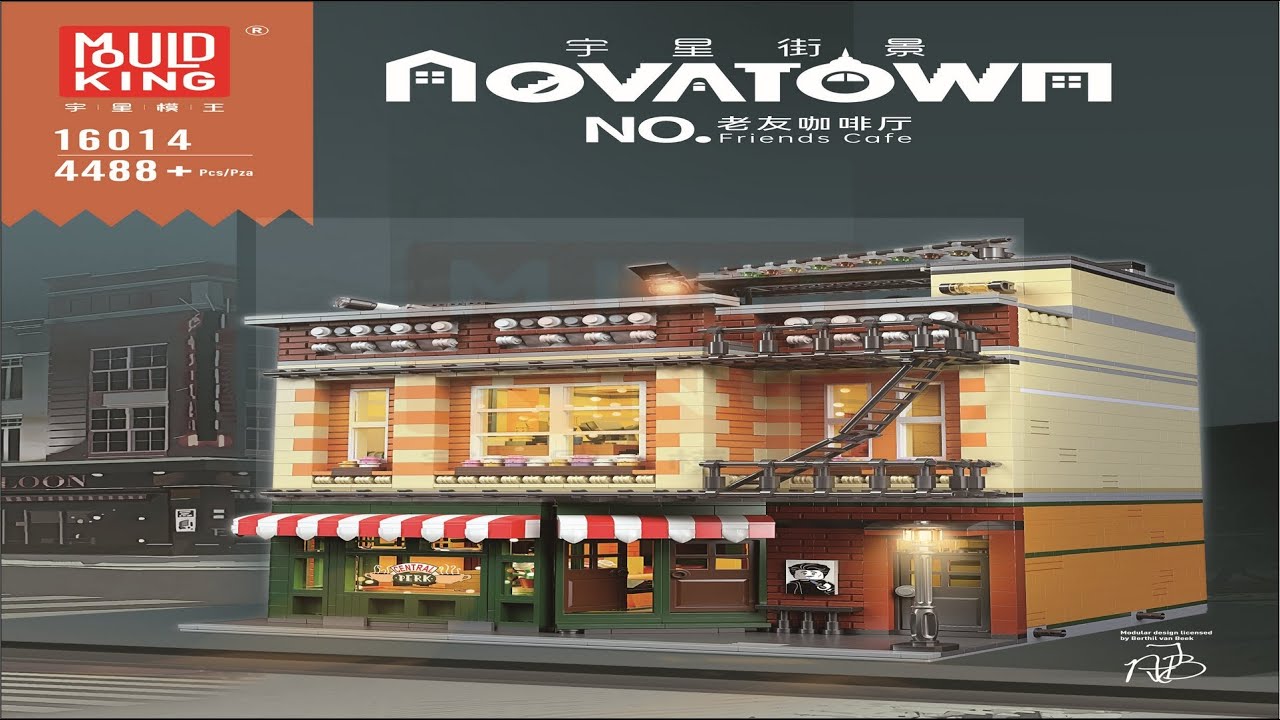 Mould King instructions | Mould King City | 16014 | Friends Cafe with ...